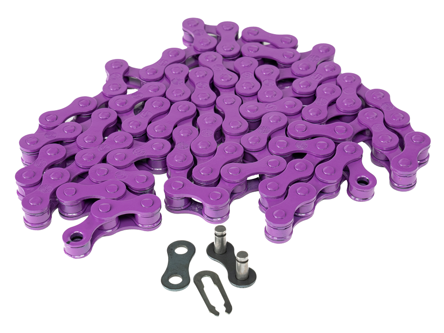 SALT Traction Chain 1/2 x 1/8 x 100L - Purple - The Bike Place