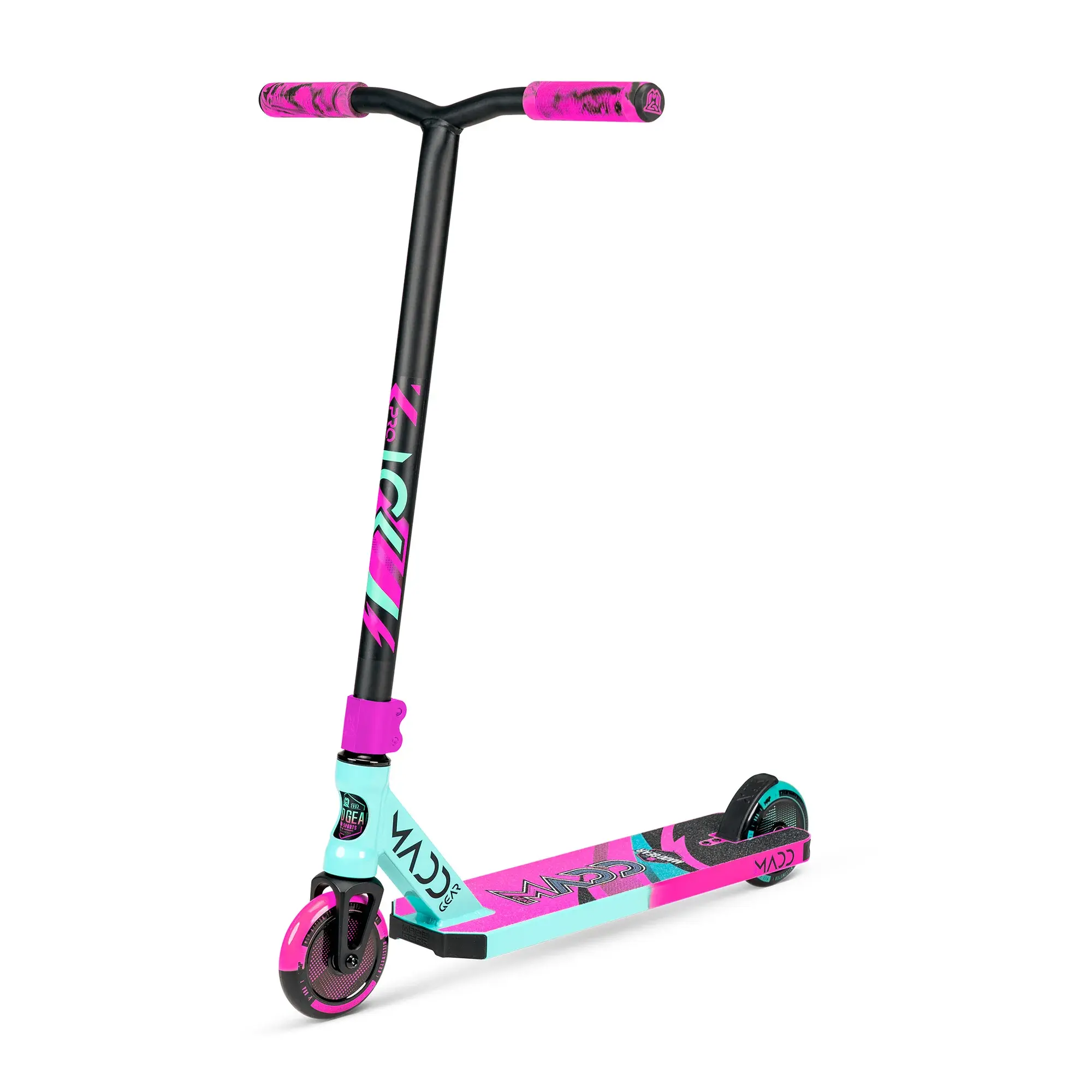 Kick Pro 22 Kids Stunt Scooter - Teal/Pink - The Bike Place