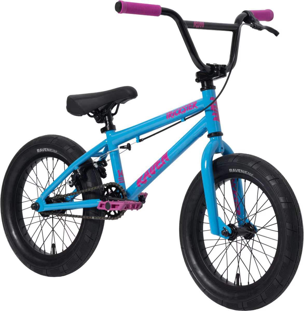 Raven Trickster 16" BMX Bike Neon Coral - The Bike Place