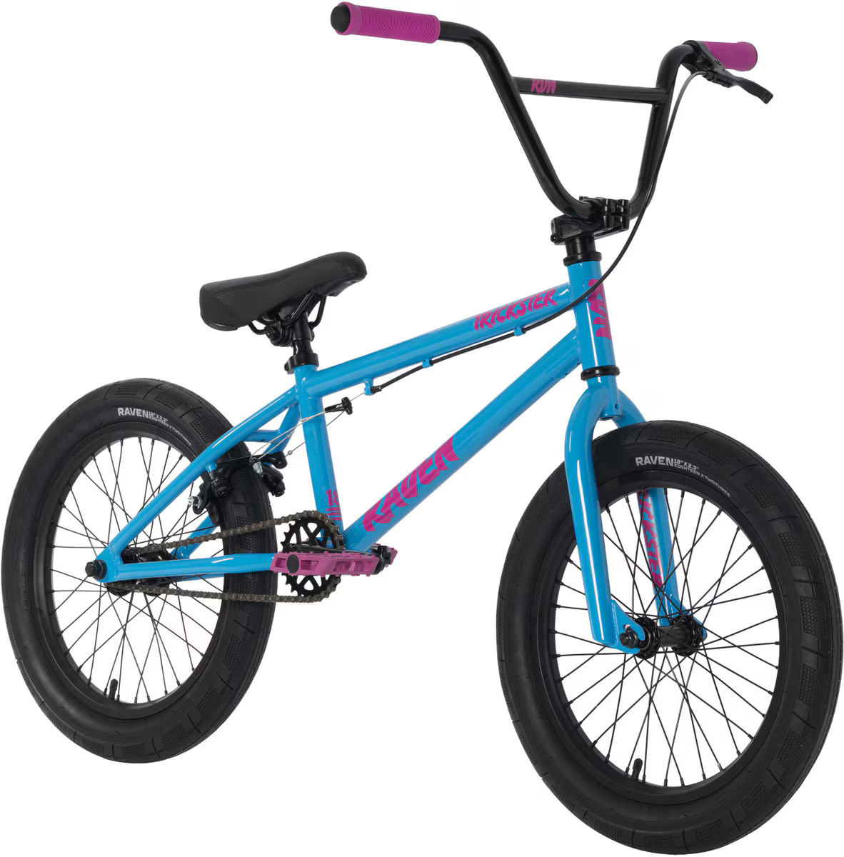 Raven Trickster 18" BMX Bike Neon Coral - The Bike Place