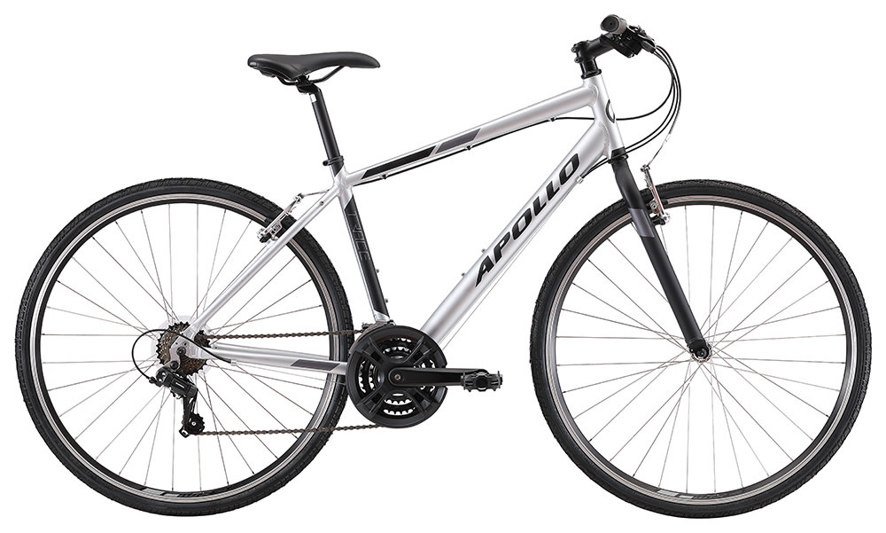 Apollo Trace 10 -Matte Silver /Black - The Bike Place