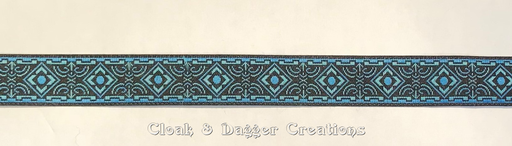Square Diamonds Trim, Blue/Black - Cloak & Dagger Creations