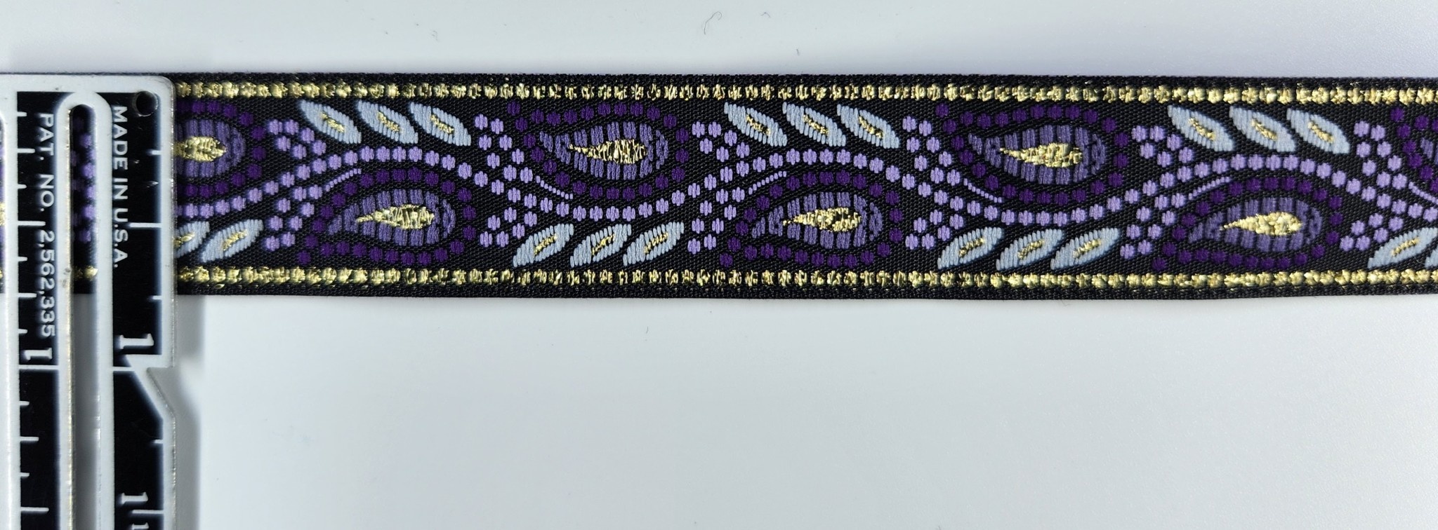 Running Mosaic Vine Trim, Gold/Purple - Cloak & Dagger Creations