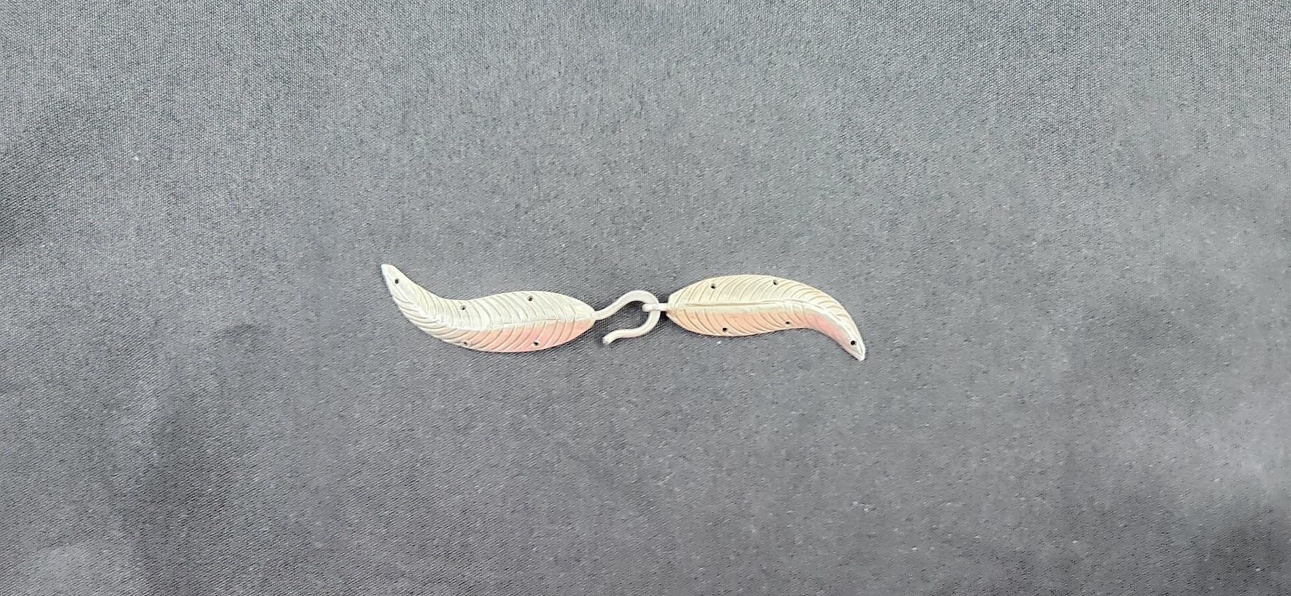 Willow Leaf Cloak Clasp - Sterling Silver - Cloak & Dagger Creations