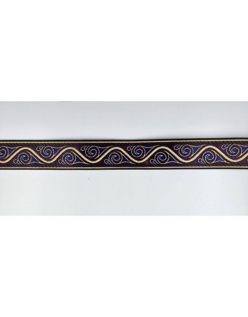 Stylized Swirl Trim, Gold/Purple - Cloak & Dagger Creations
