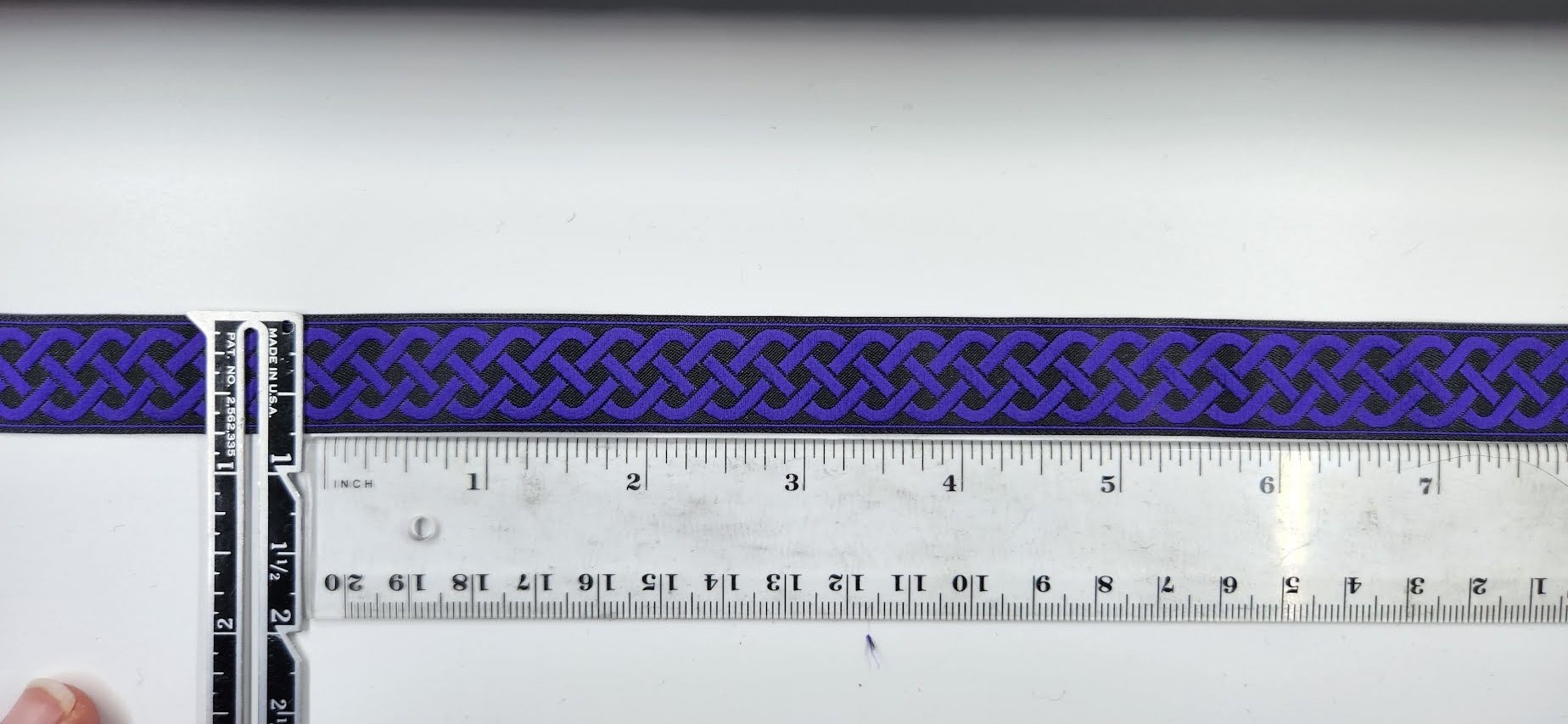 3 Strand Celtic Braid Trim, Purple on Black - Medium - Cloak & Dagger ...