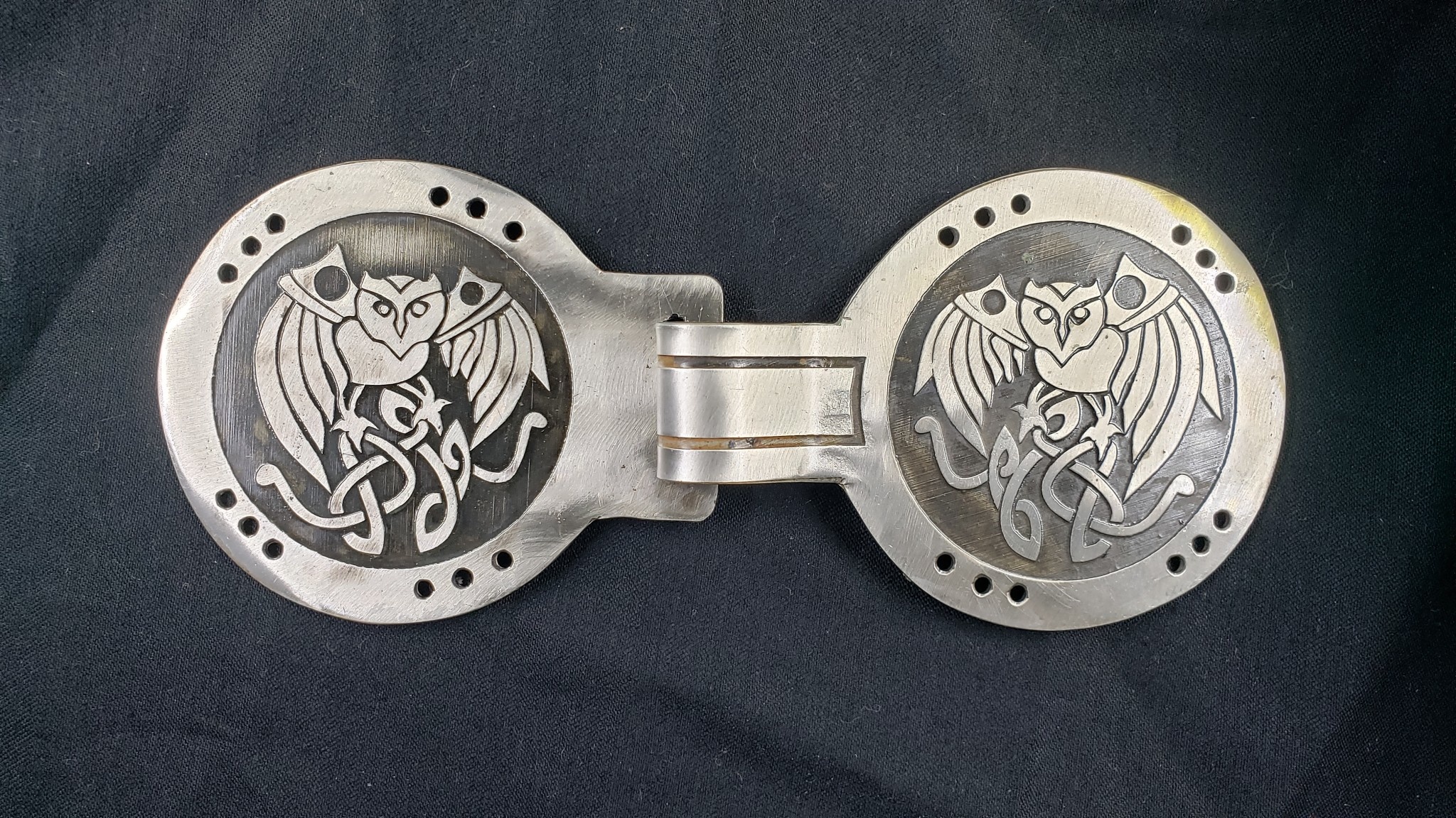 Celtic Owl Cloak Clasp - Cloak & Dagger Creations