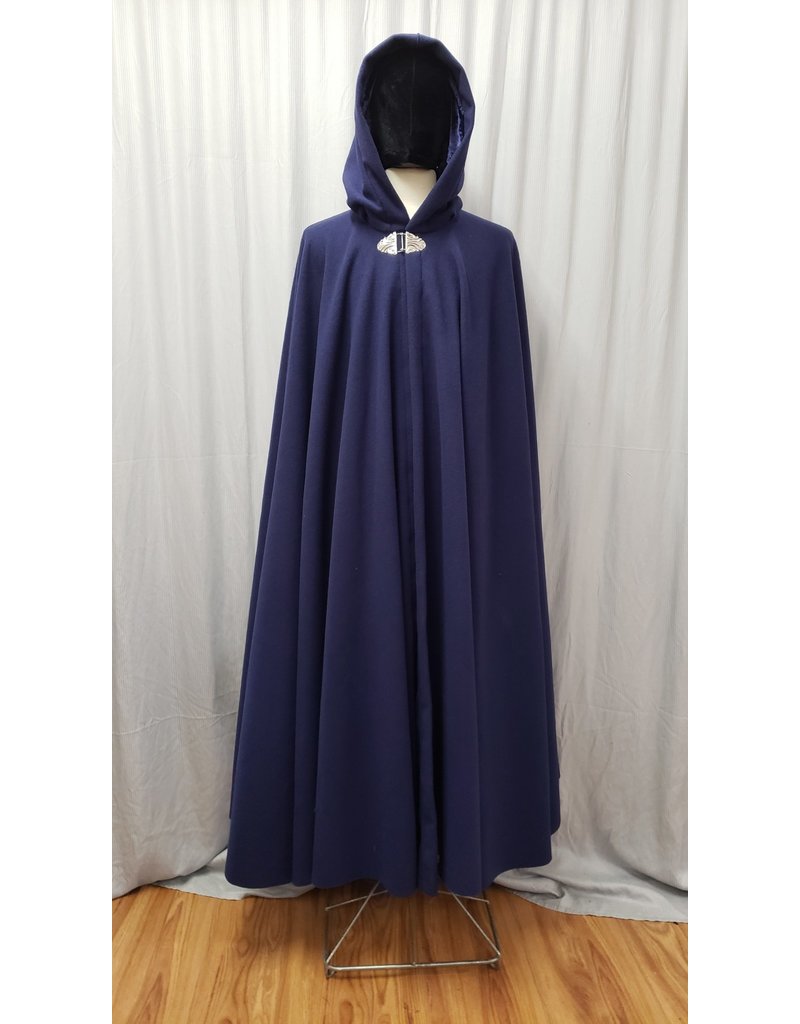 Dark Blue Hooded Cloak