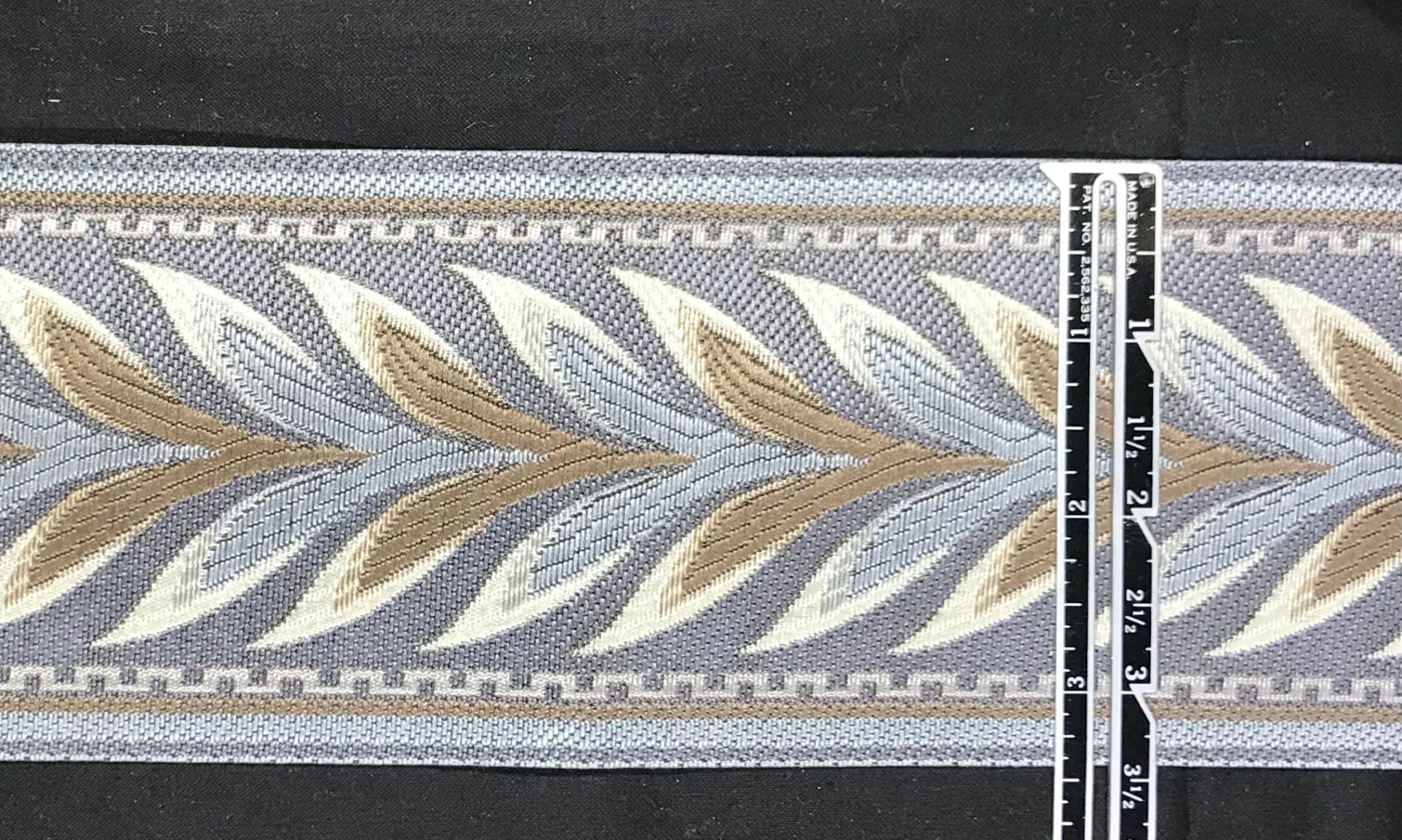 Winter Vine Trim, Wide, Blue-Grey - Cloak & Dagger Creations