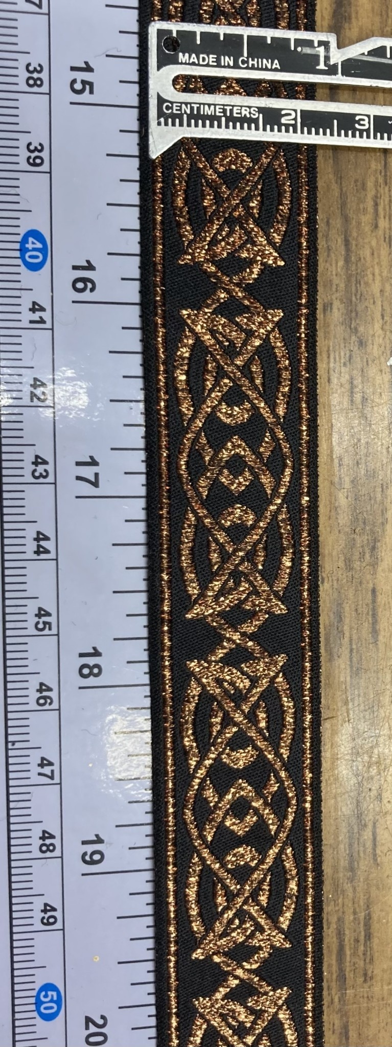 Saxon Knot (Celtic Fish) Metallic Copper on Black - Cloak & Dagger ...