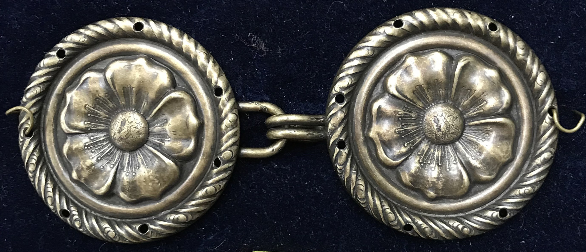 Tudor Rope Edge Cloak Clasp - Antique Bronze Plated - Cloak & Dagger ...