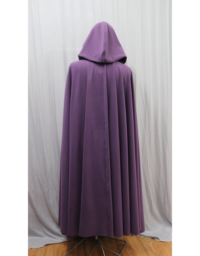 5519 - Washable Purple Fleece Full Circle Cloak - Cloak & Dagger Creations