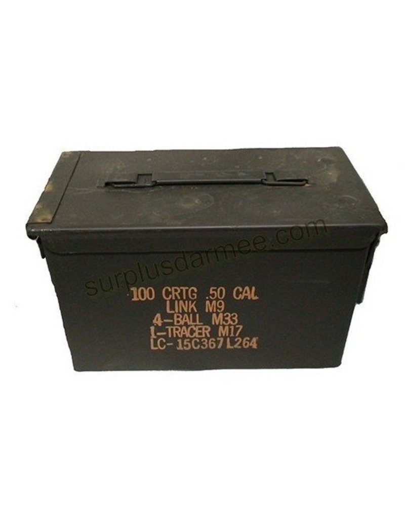 Military Ammunition Box Caliber .50 Used - Army Supply Store Military