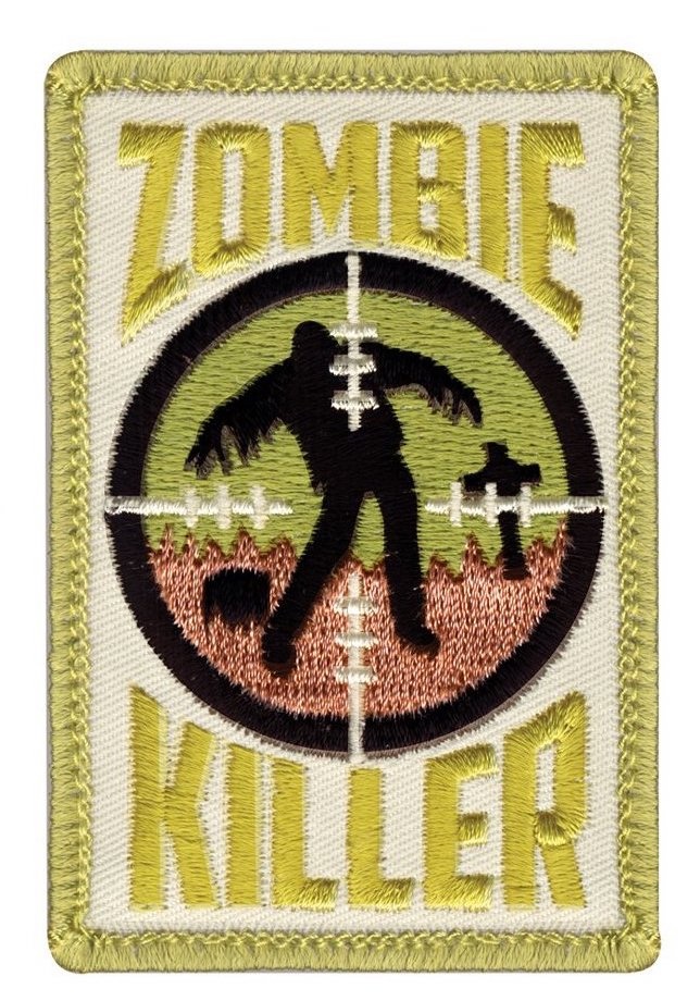 Patch Zombie killer Vert Velcro - Surplus D'Armée Général