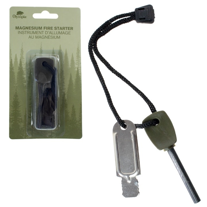 Magnesium Stone Flint Lights Olympia Fire Starter - Army Supply Store ...