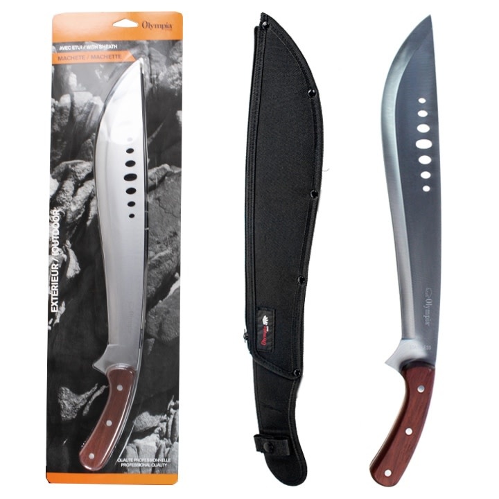 Machete Olympia Stainless Wood With Case - Army Supply Store Military