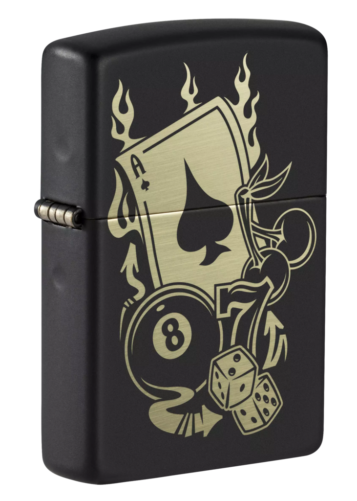 Zippo Ace of Spades Gambling 49257 - Army Supply Store Military