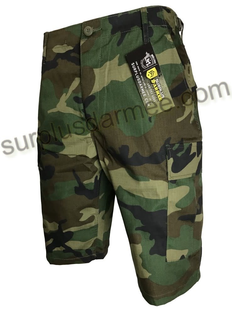 Bermuda Cargo Military Style Woodland SGS - Army Supply Store Military
