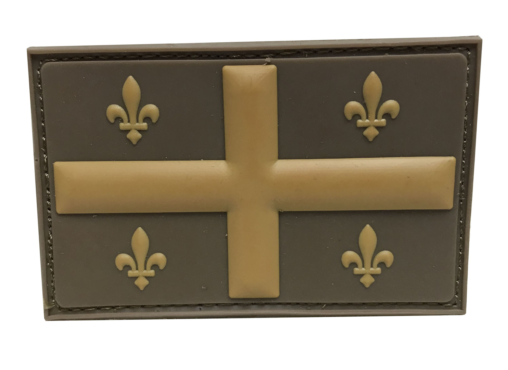 Patch Écussons Quebec Rubber 3D Velcro Coyote Tan - Surplus D'Armée Général
