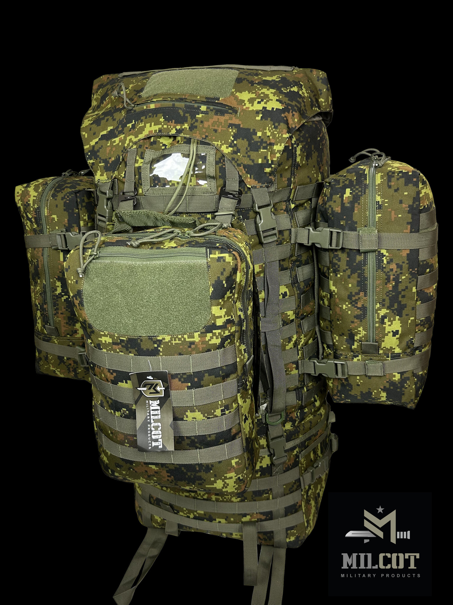 Sac A Dos 100L + 20L Litres Style Cadpat Milcot Military - Surplus D ...