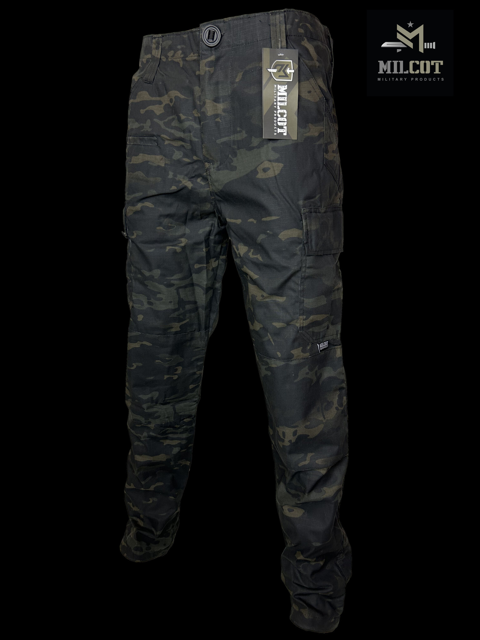 BLACK CAMO TACTICAL MILCOT PANTS - Army Supply Store Military