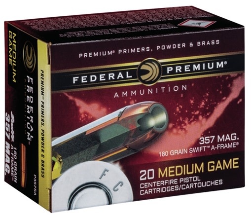 Federal 357 mag 180gr Swift A-Frame 20rds (P357SA - Eagle Firearms Ltd