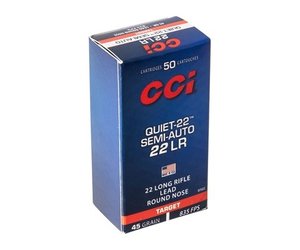 CCI 975CC Semi-Auto "Quiet 22" Rimfire Ammo 22 LR, 45 Gr, LRN, 50 ...