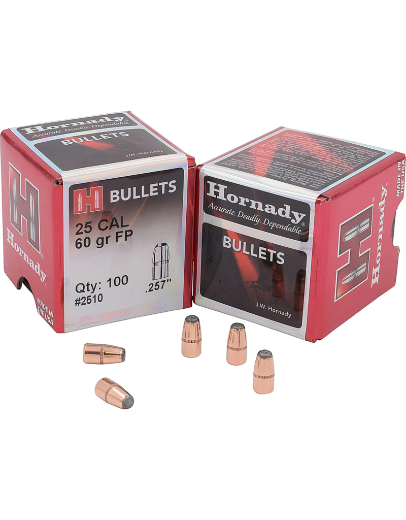 Hornady Hornady .257 dia. 25Cal 60gr FP 100ct. (2510) - Eagle Firearms Ltd