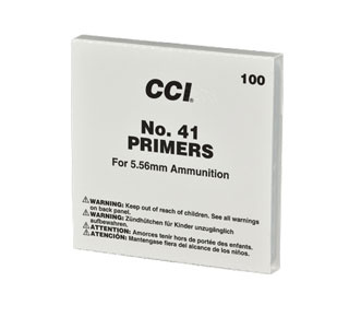 CCI 0001 N0. 41 Primer For 5.56 100ct. - Eagle Firearms Ltd