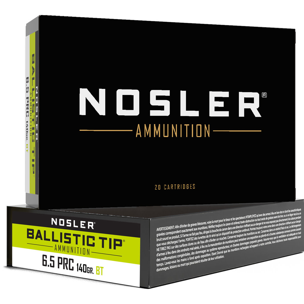 Nosler Ballistic Tip 6.5 PRC 140gr BT (43457) - Eagle Firearms Ltd