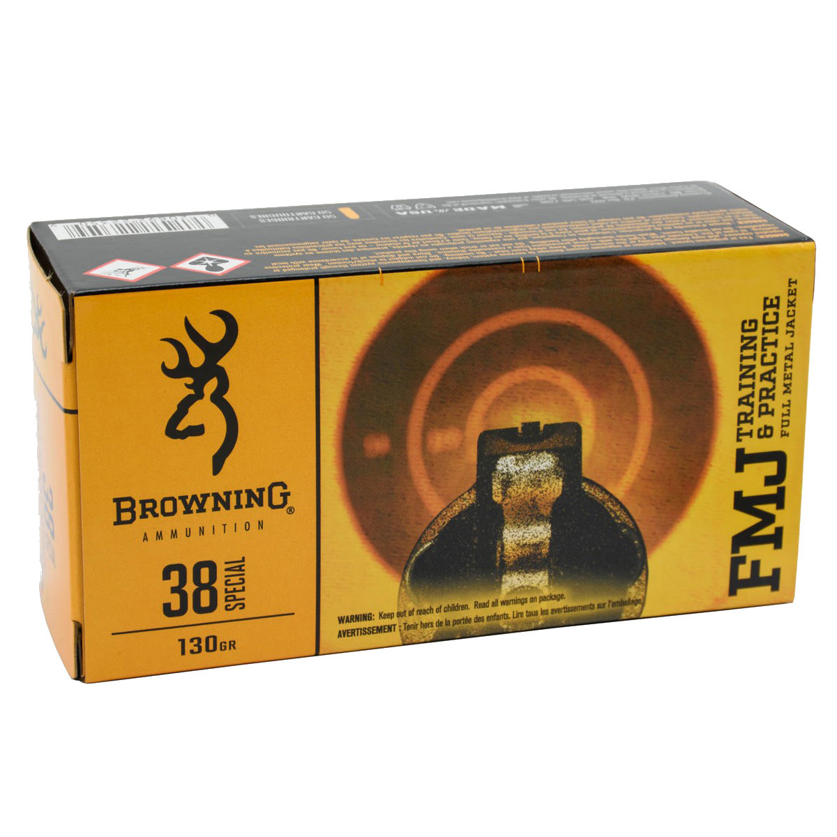 Browning 38 Special 130gr FMJ 50rds (B191800382) - Eagle Firearms Ltd