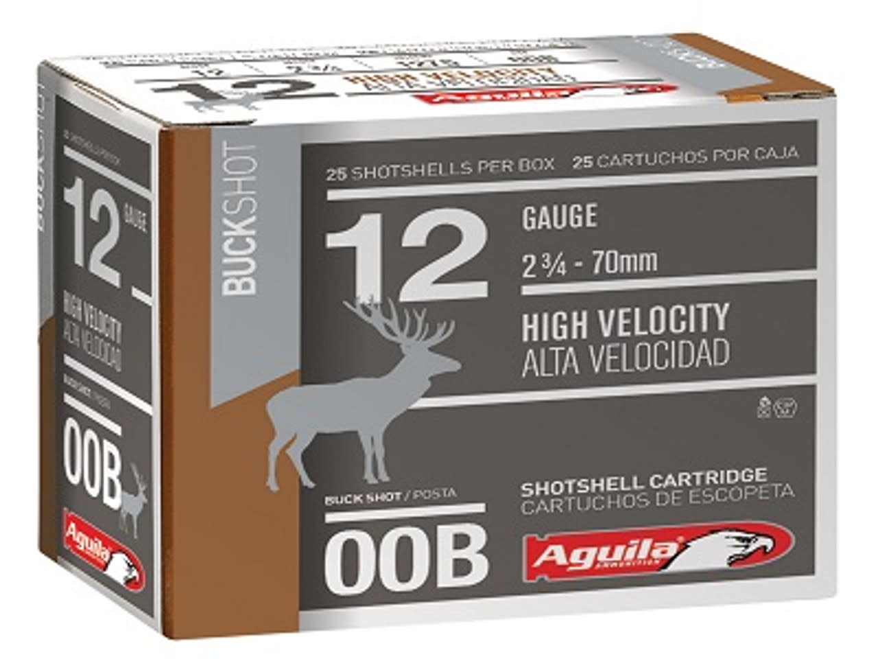 Aguila 12ga 2 3/4" 00 Buckshot 25rds (1CHB1320) - Eagle Firearms Ltd