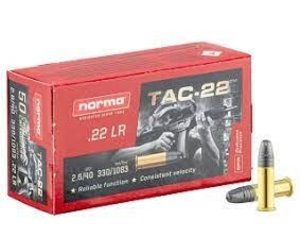 Norma TAC-22 22LR 40gr LRN (2425092) - Eagle Firearms Ltd