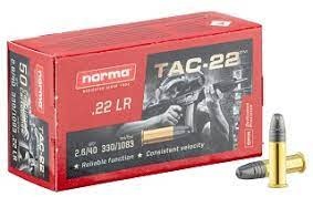 Norma TAC-22 22LR 40gr LRN (2425092) - Eagle Firearms Ltd