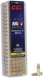 CCI Mini-Mag 22LR 40gr Segmented HP 100rds. (36CC) - Eagle Firearms Ltd