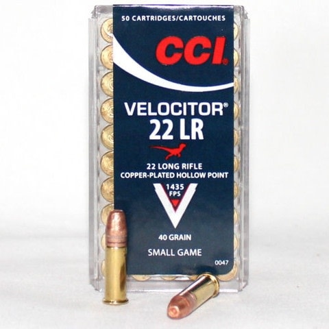 CCI Velocitor 22LR 40gr CPHP (0047) - Eagle Firearms Ltd