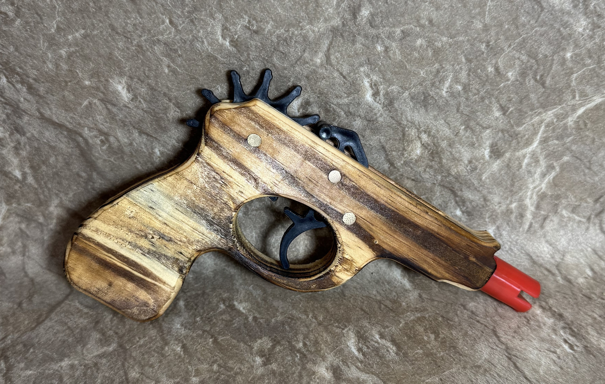Mini Wooden Rubber Band Pistol - Eagle Firearms Ltd