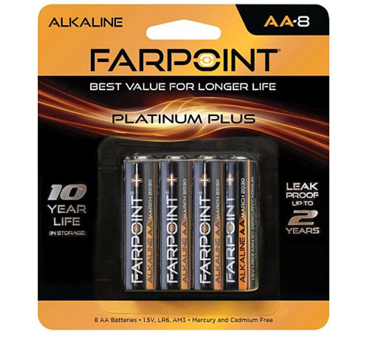 Farpoint AA Alkaline Batteries 8pk - Eagle Firearms Ltd