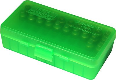 MTM MTM P50 50rd Pistol Flip Top Ammo Box - Eagle Firearms Ltd