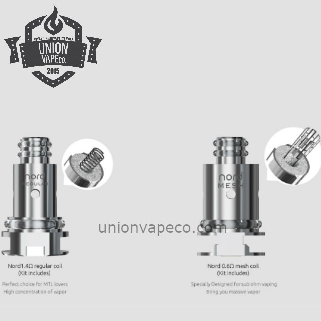 Smok Nord Replacement Coils - 0.6 ohms DTL & 1.4 ohms MTL - Union Vape Co.