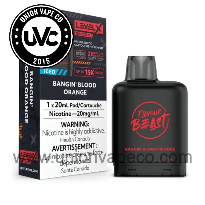 Flavour Beast Level X BOOST Closed Pods Flavour Beast (15000 Puff ...