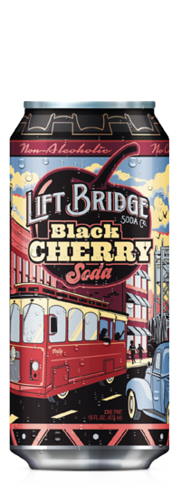 Lift Bridge Lift Bridge Black Cherry Soda 4 can - Elevated Beer Wine