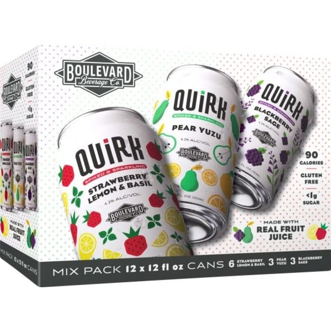 Boulevard Quirk Seltzer Variety 12 can