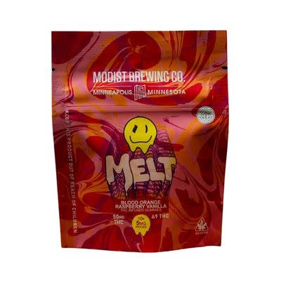 Modist Brewing Company Modist Melt Blood Orange Raspberry Vanilla THC Gummy 50mg (5mg/Gummy ...