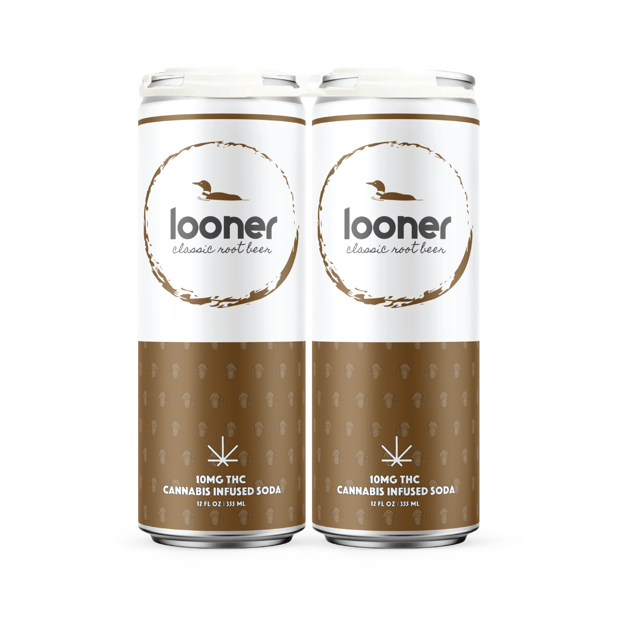 Looner Looner Root Beer Soda 10mg THC 4 Can - Elevated Beer Wine