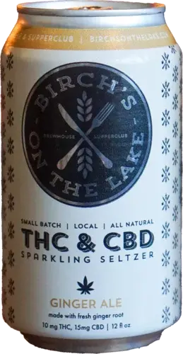 Birch's THC Birch's On The Lake Ginger Ale 10mg THC 15mg CBD 4 Can ...