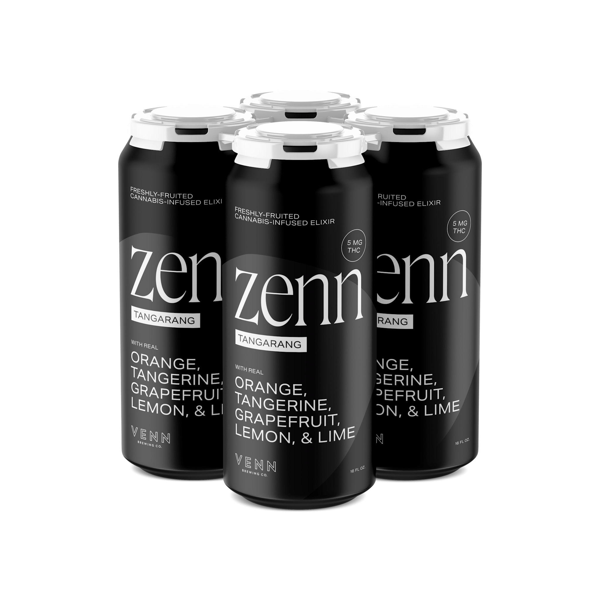 Venn Brewing Venn Zenn Tangarang 5MG THC 4 can - Elevated Beer Wine