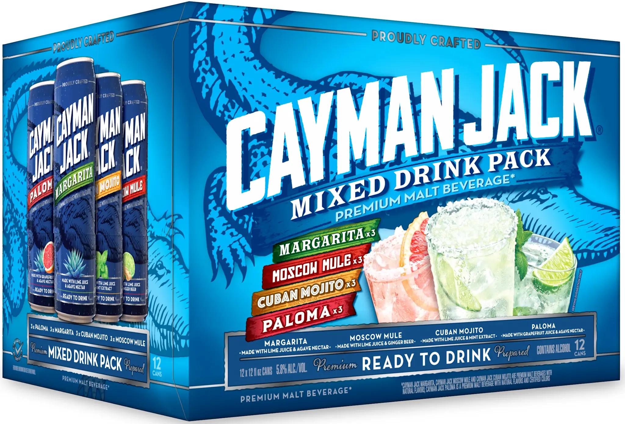 Cayman Jack Cayman Jack Variety Mixed Drink Pack 12 can - Elevated Beer ...