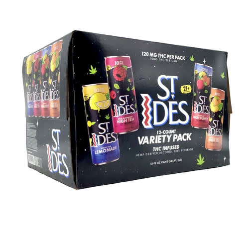 St. Ides St Ides High Variety 10MG THC 12 can - Elevated Beer Wine