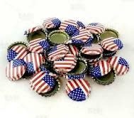 AMERICAN FLAG CROWN CAPS OXY 500 PACK - Canadian Homebrew Supplies Inc.